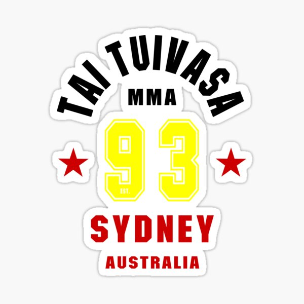 "Tai Tuivasa MMA Fighter" Sticker by momomikey78 | Redbubble