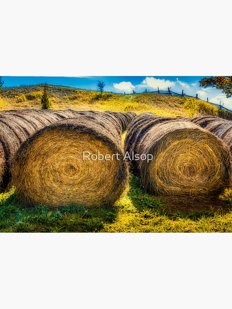 "Hay Bales 10" Sticker by RobertAlsop | Redbubble