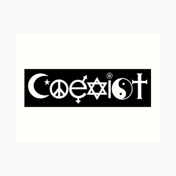 Coexist Art Prints | Redbubble