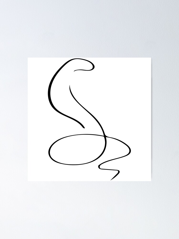 "Snake Line Art - Minimalist" Poster for Sale by Zcared | Redbubble