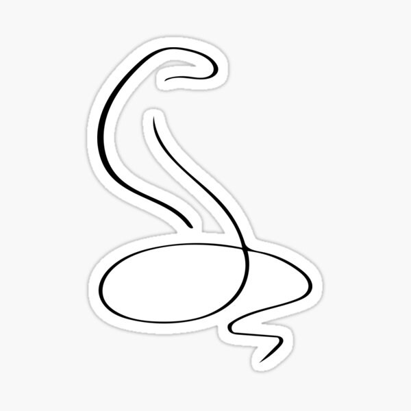 "Snake Line Art - Minimalist" Sticker by Zcared | Redbubble