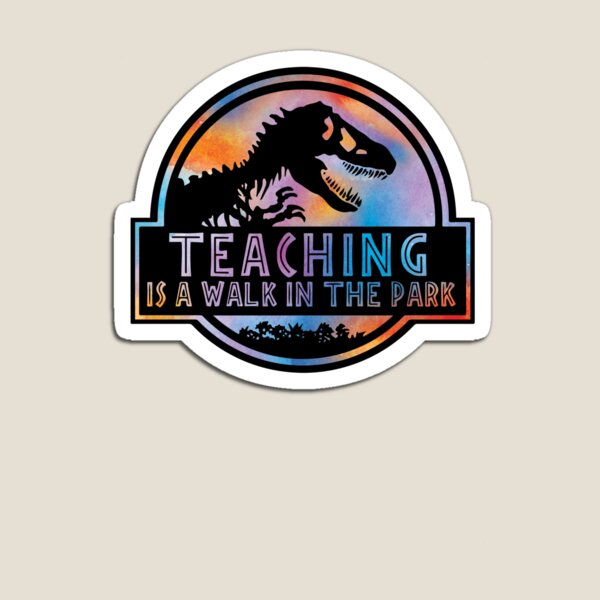 "TEACHING IS A WALK IN THE PARK - CHAOS JURRASIC PARK DESIGN, DINOSAUR ...