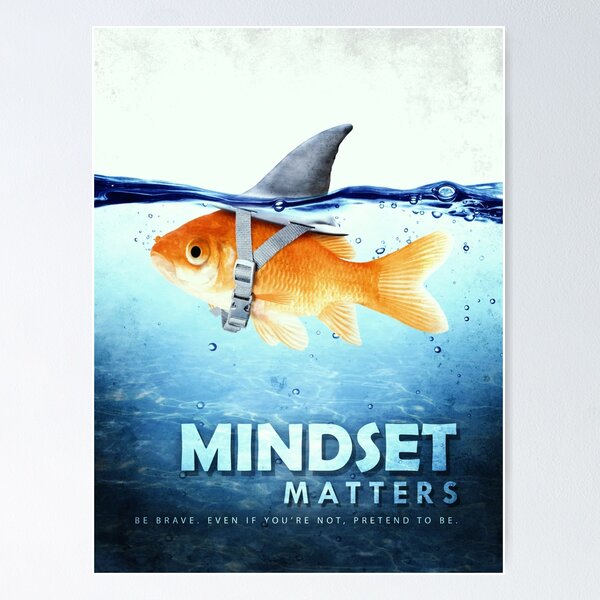 Poster for Sale avec l'œuvre « Mindset Matters Motivational Office ...