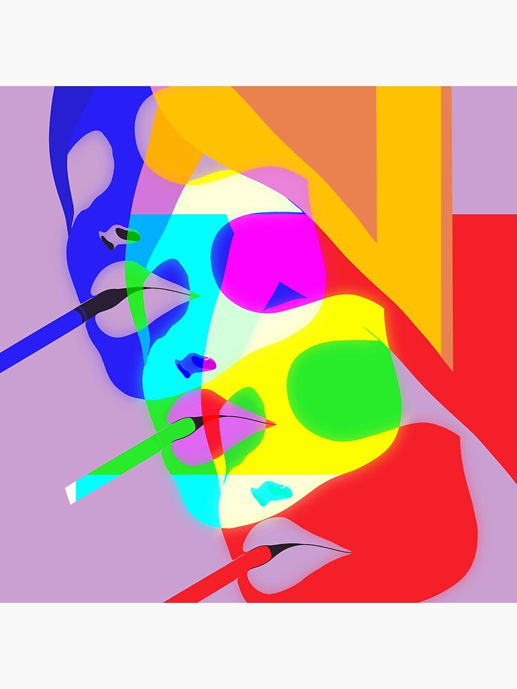 "Smoke Mask" Sticker by madisonhebda | Redbubble