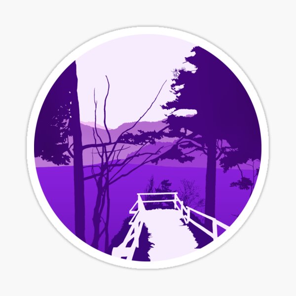 "Serenity Pathway in Indigo" Sticker by ShellsInspire | Redbubble