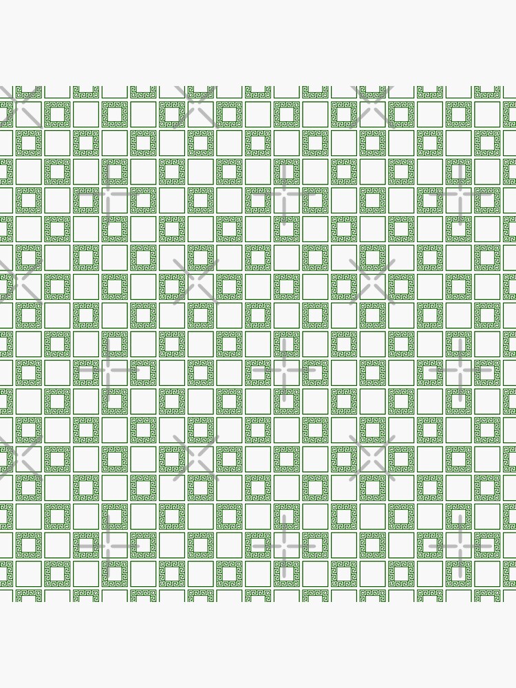 "Dark green Greek Key, Meander Pattern" Sticker for Sale by ...