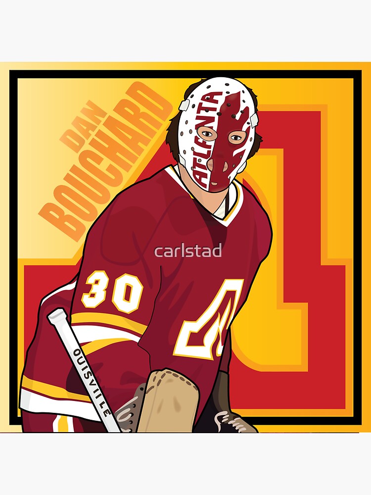 "Vintage Goalie Masks - Dan Bouchard" Sticker for Sale by carlstad ...