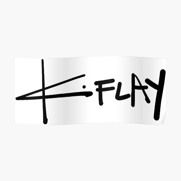 "K Flay Logo" Poster for Sale by bayamepop | Redbubble