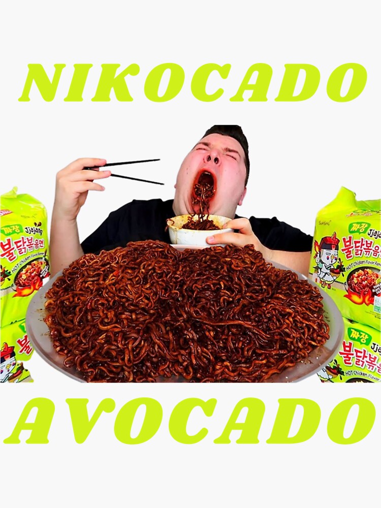 "Nikocado Avocado " Sticker by NextGenerationW | Redbubble