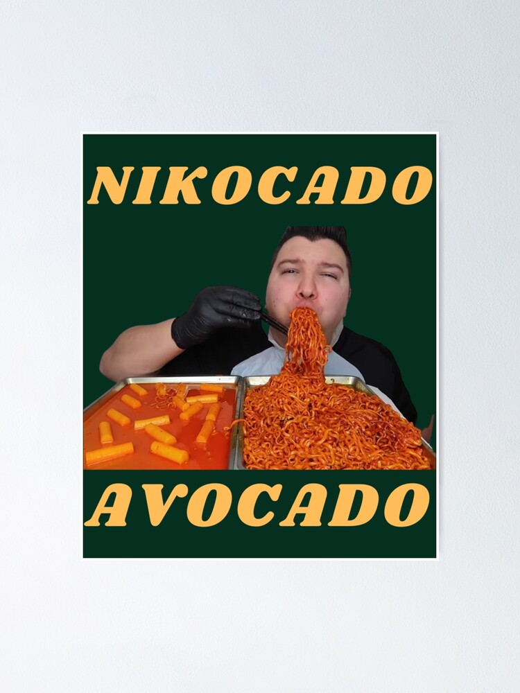 "Nikocado Avocado " Poster for Sale by NextGenerationW | Redbubble