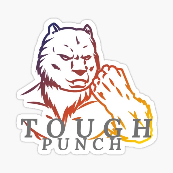 "Tough Punch " Sticker by Nickky66 | Redbubble