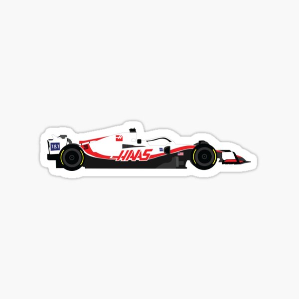 "Haas F1 Team car 2022 VF22 Kevin Magnussen Mick Schumacher" Sticker ...