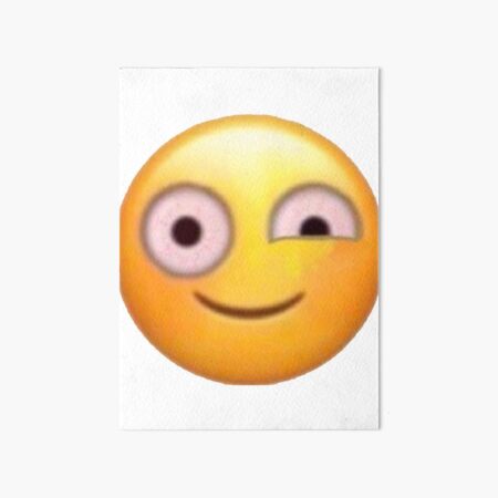 "Cracked out emoji - Laptop stickers" Art Board Print by Gastrox ...