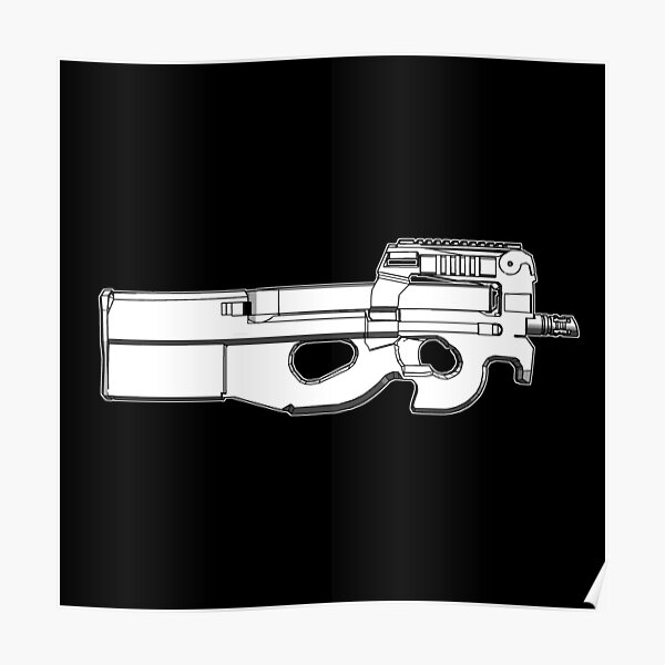"'FN P90'" Poster by Bako24 | Redbubble