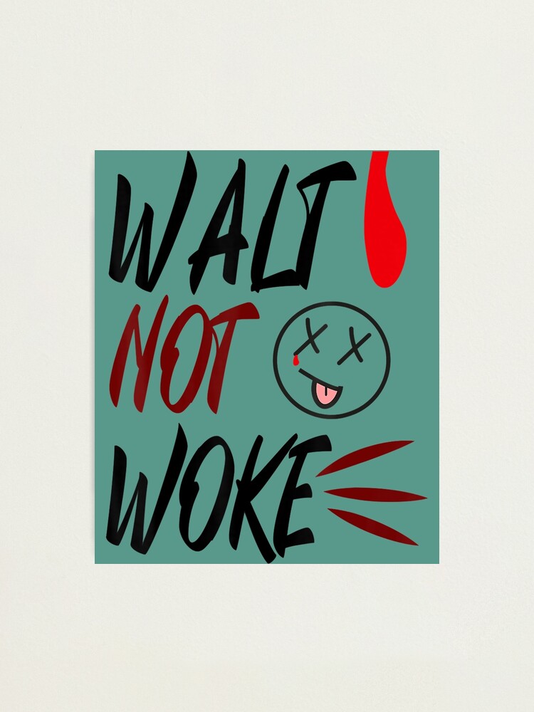 "Walt Not Woke Funny Joke Meme" Photographic Print for Sale by baby ...