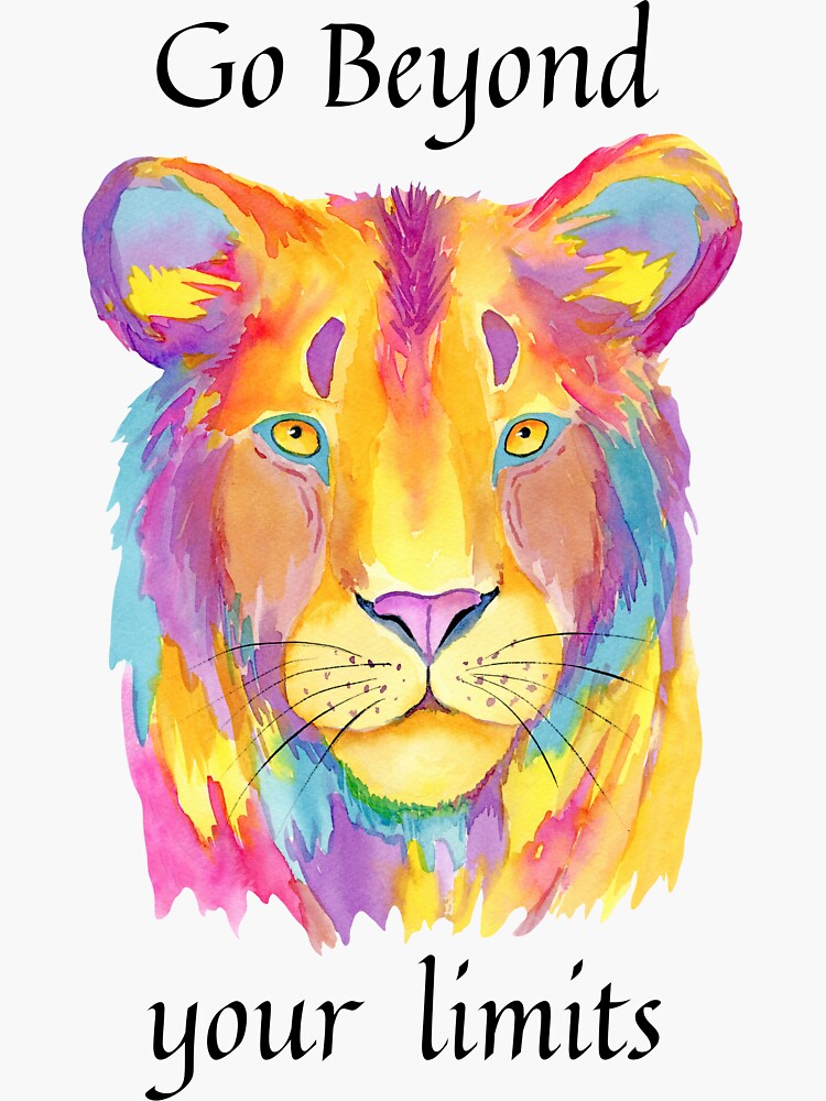 "go beyond your limits" Sticker by kala-karni | Redbubble