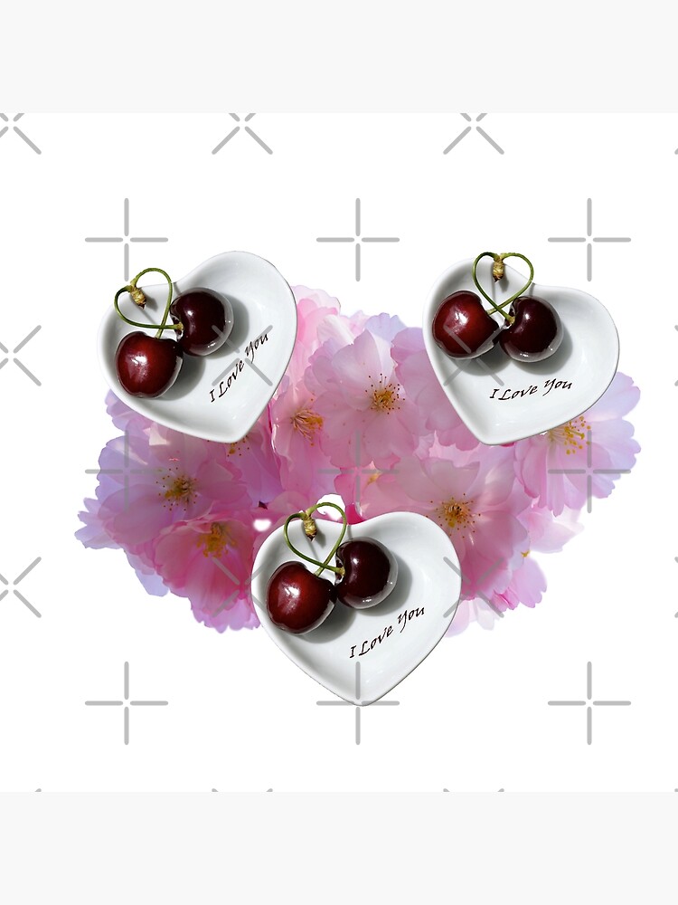 "cherry love flower" Poster for Sale by U-Nature | Redbubble