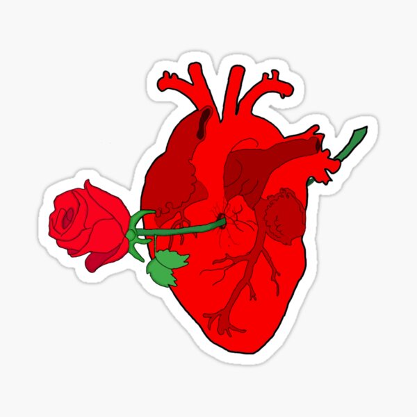 "Painful love" Sticker by Aix9x | Redbubble