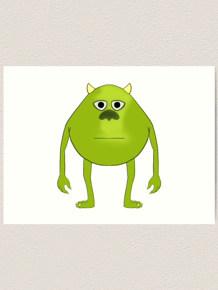 "Mike wazowski-sully face swap" Art Print for Sale by ComfyCreations ...