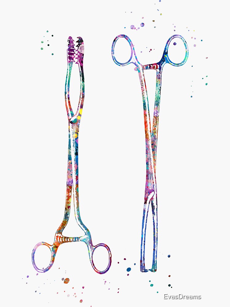 "Surgical Forceps" Sticker by EvasDreams | Redbubble