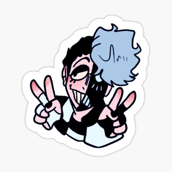 "MOON!" Sticker by Ghostydemon | Redbubble