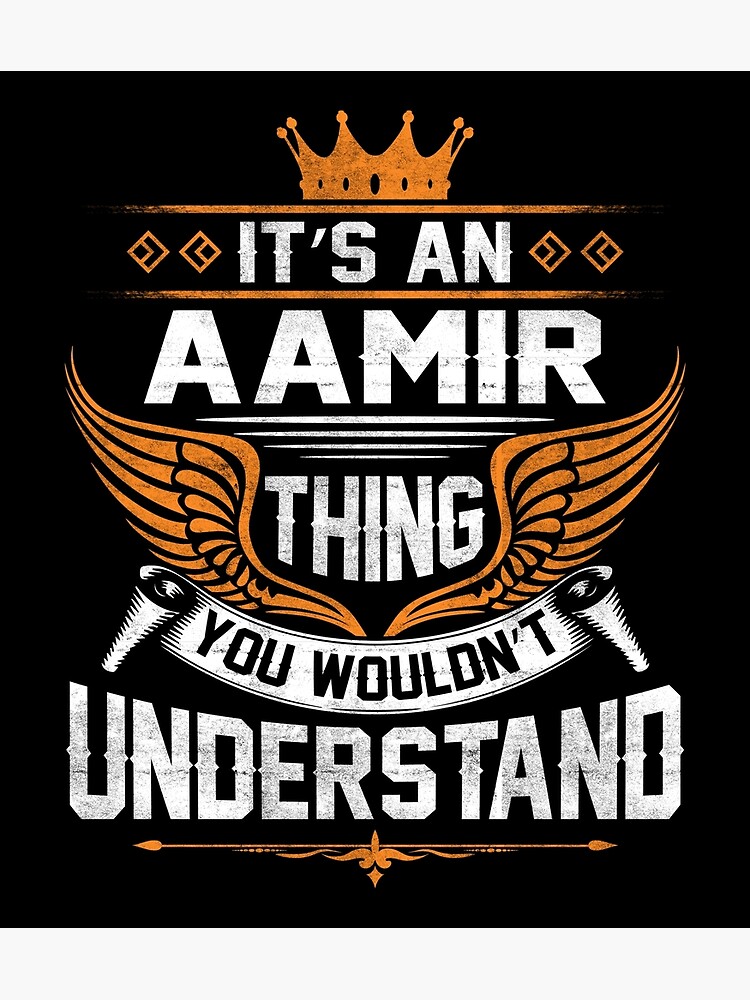 Aamir Name Logo