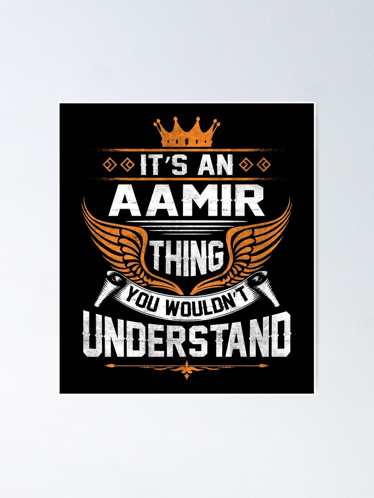 Aamir Name Logo