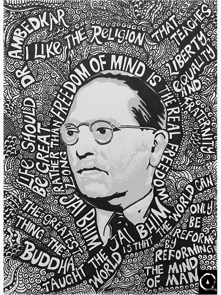 "Dr Ambedkar Words, Jai Bhim " Sticker by Mcneehenney | Redbubble