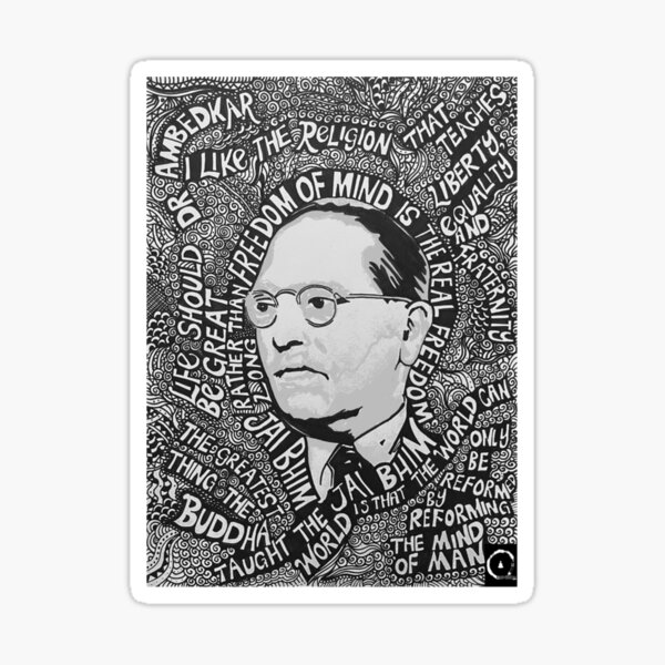 "Dr Ambedkar Words, Jai Bhim " Sticker by Mcneehenney | Redbubble