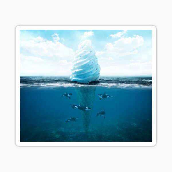 "Iceberg" Sticker for Sale by schattevoet | Redbubble