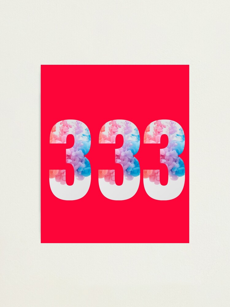 Lámina fotográfica «333 número de ángel, números de ángel» de pallemanu ...