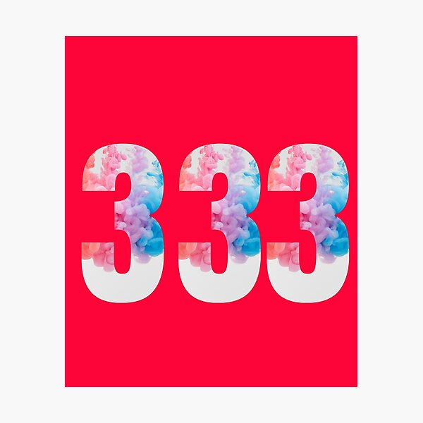 Lámina fotográfica «333 número de ángel, números de ángel» de pallemanu ...
