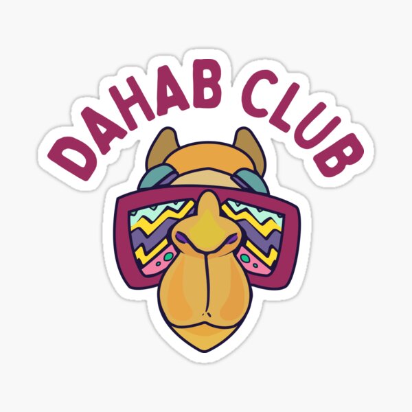 "Dahab club cute camel " Sticker for Sale by DahabClub | Redbubble
