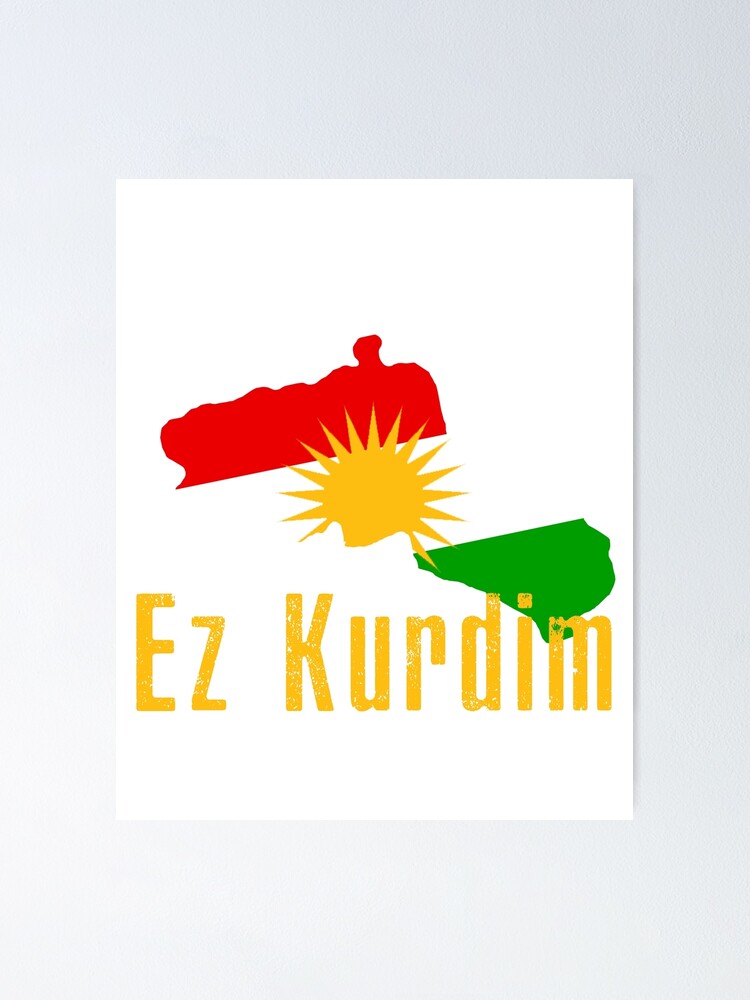 "KURDISTAN Map,Ez Kurdim" Poster for Sale by KurdishShops | Redbubble