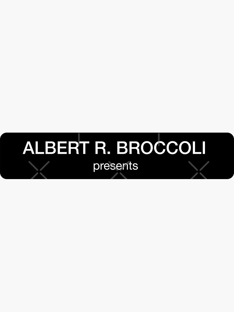 "Albert R. Broccoli" Sticker for Sale by JB-Aus | Redbubble