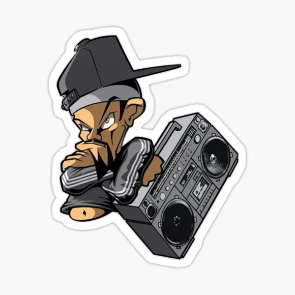 "Hip Hop" Sticker by PoseidonLK | Redbubble