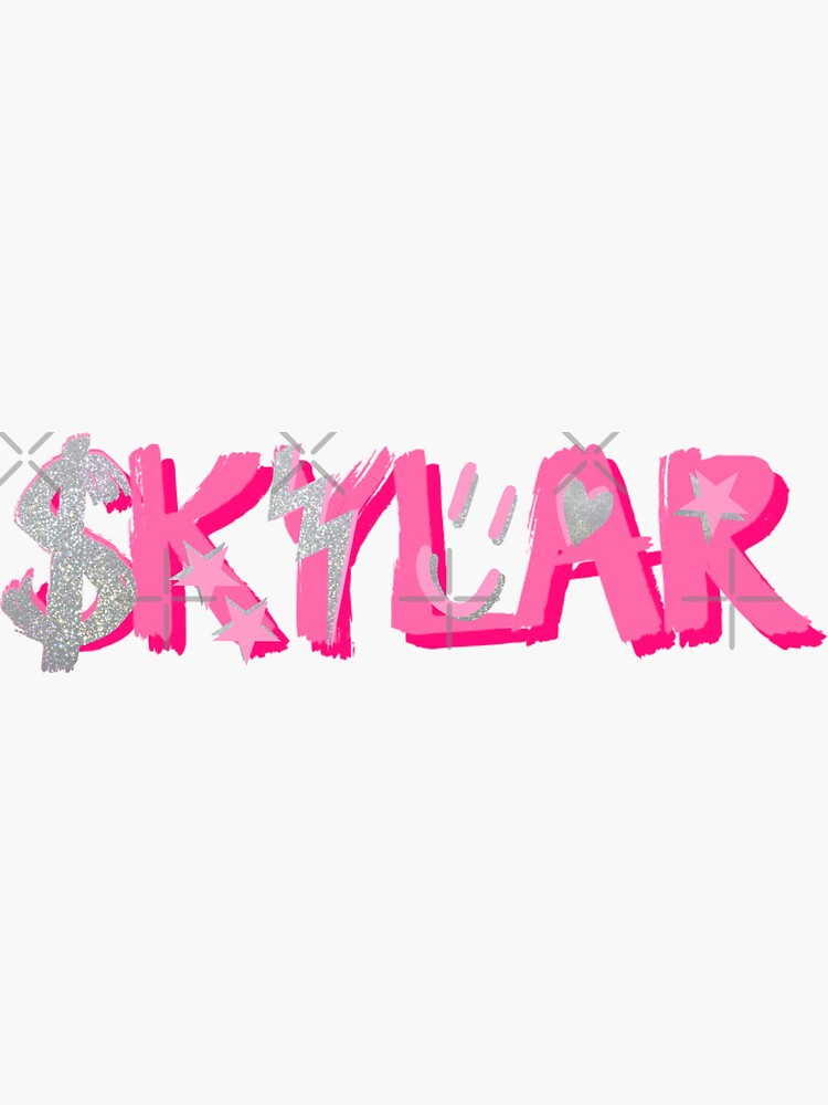 "SKYLAR name" Sticker by juliasantos5 | Redbubble