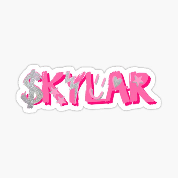 "SKYLAR name" Sticker by juliasantos5 | Redbubble