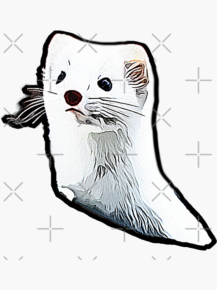 "very funny weasel" Sticker by Zanimations | Redbubble