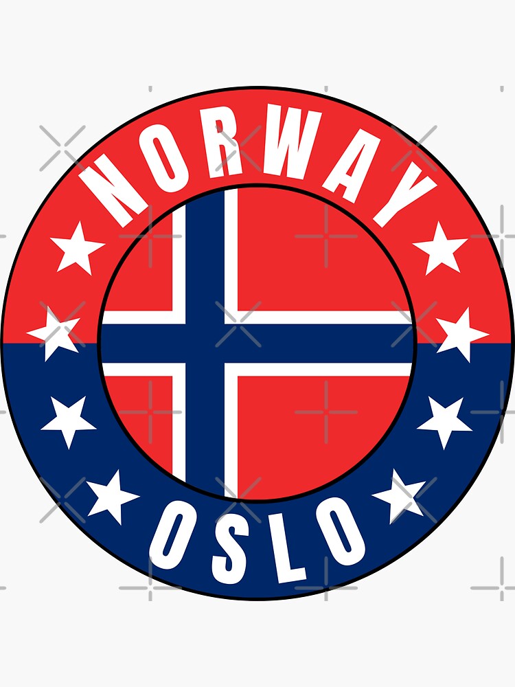 "Norway Oslo " Sticker by worldpopulation | Redbubble