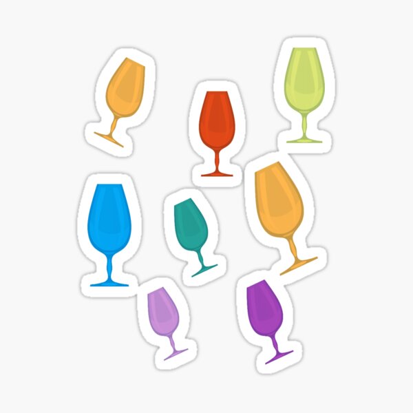 "Various shapes of drink cups." Sticker by DaliaSabryTee | Redbubble