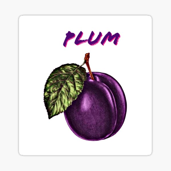 "Plum" Sticker by ARTPROJECTNEW | Redbubble