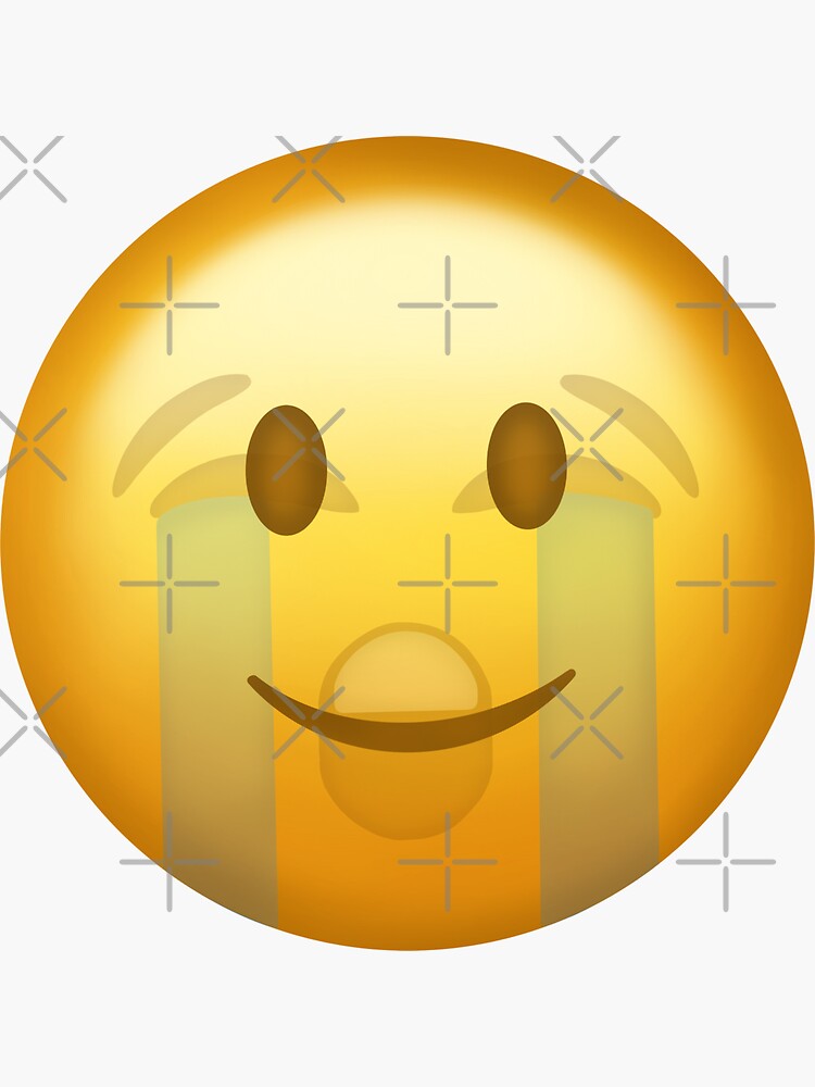 "just keep smiling emoji" Sticker for Sale by m-jick | Redbubble