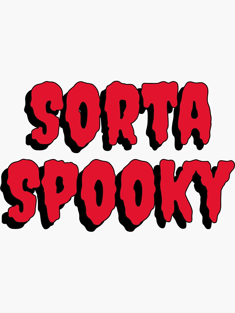 "Sorta Spooky" Sticker by Lilika-Shop | Redbubble