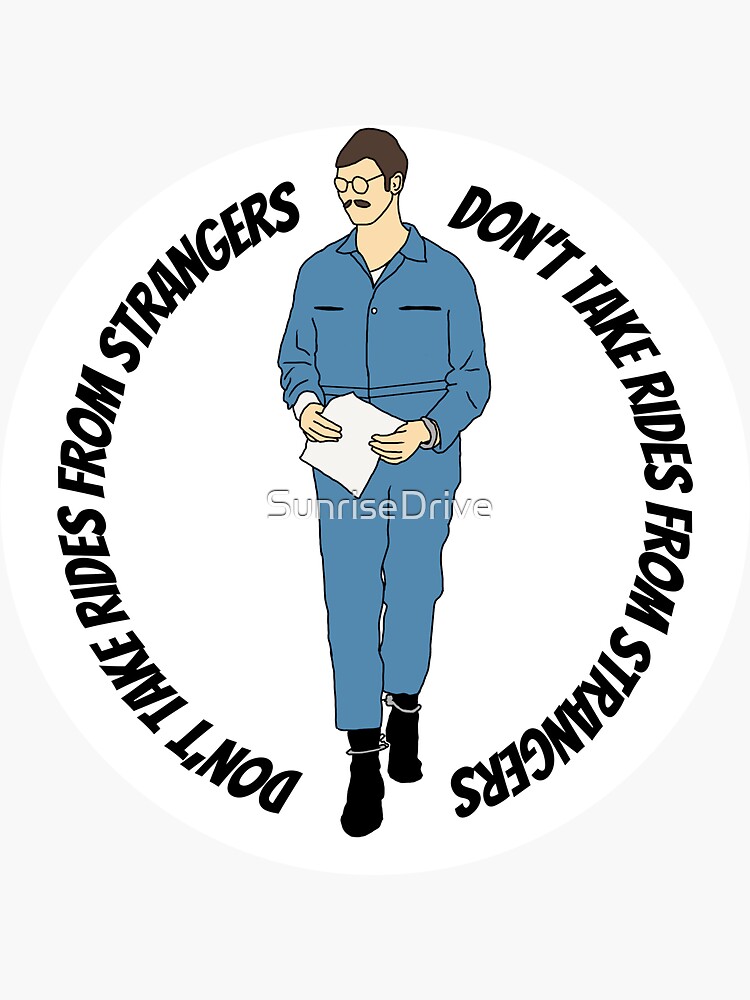 "Be safe!" Sticker for Sale by SunriseDrive | Redbubble