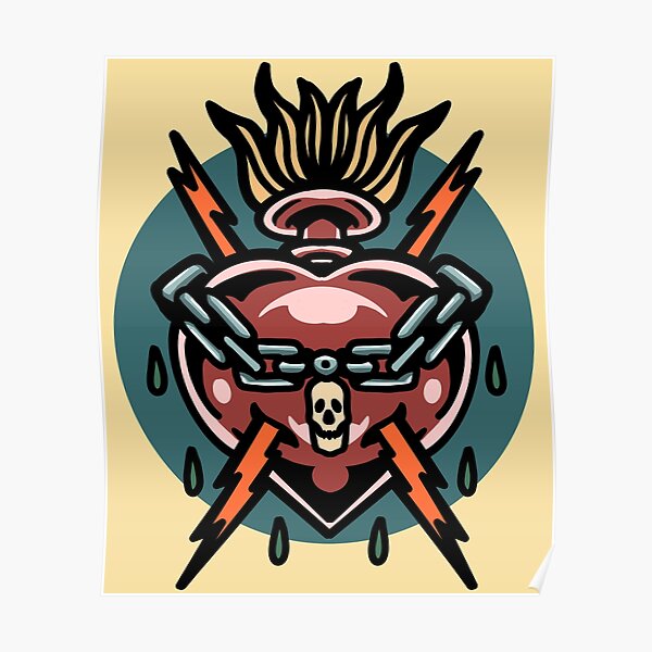 "strong heart" Poster for Sale by simplife-art | Redbubble