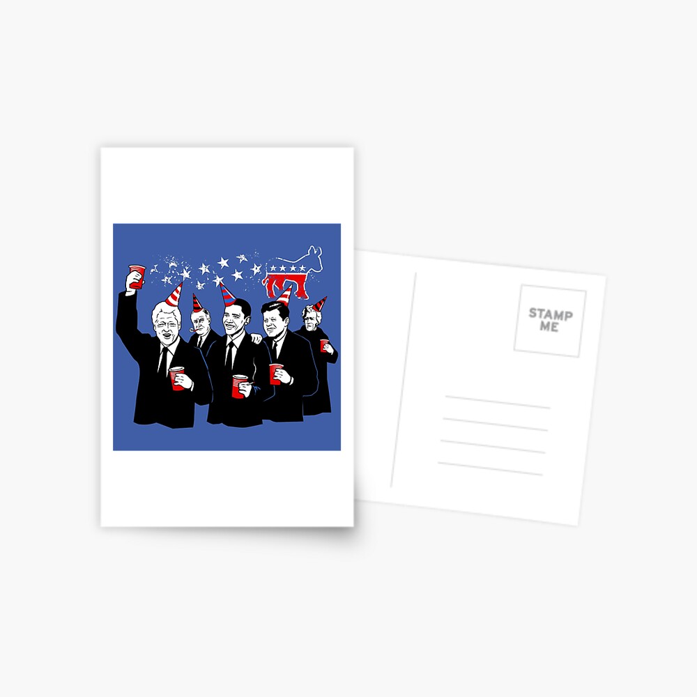 "Democratic Party" Postcard for Sale by tpbiv | Redbubble