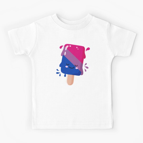 "Bisexual Pride Flag Popsicle Summer LGBTQ" Kids T-Shirt by ...