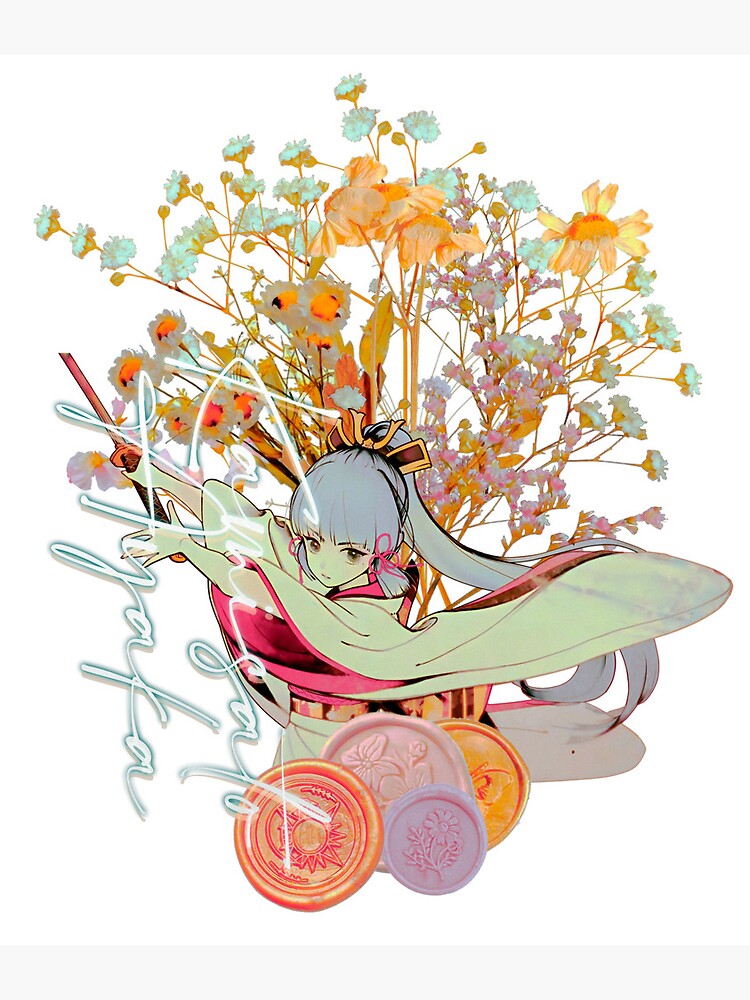 "Genshin Impact Kamisato Ayaka Cryo Flower" Art Print by maknaeae ...