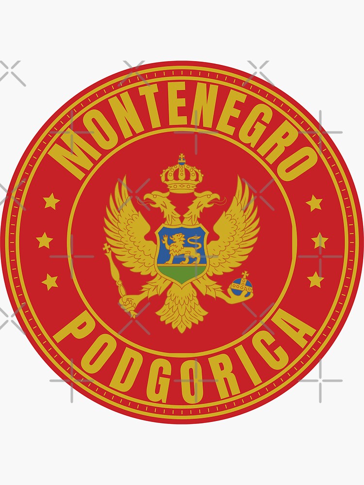 "Montenegro Podgorica" Sticker by worldpopulation | Redbubble